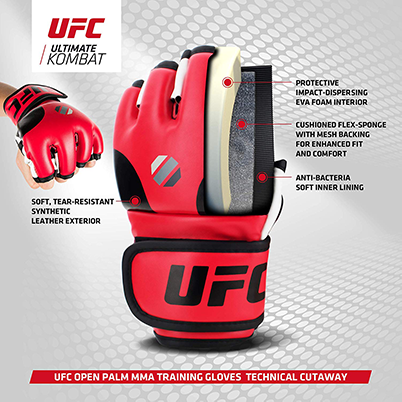 UFC Open Palm MMA Training Gloves | Dyaco Canada Inc.